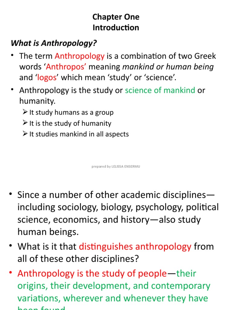 Anthropology PPT Ch1 | Download Free PDF | Anthropology | Archaeology