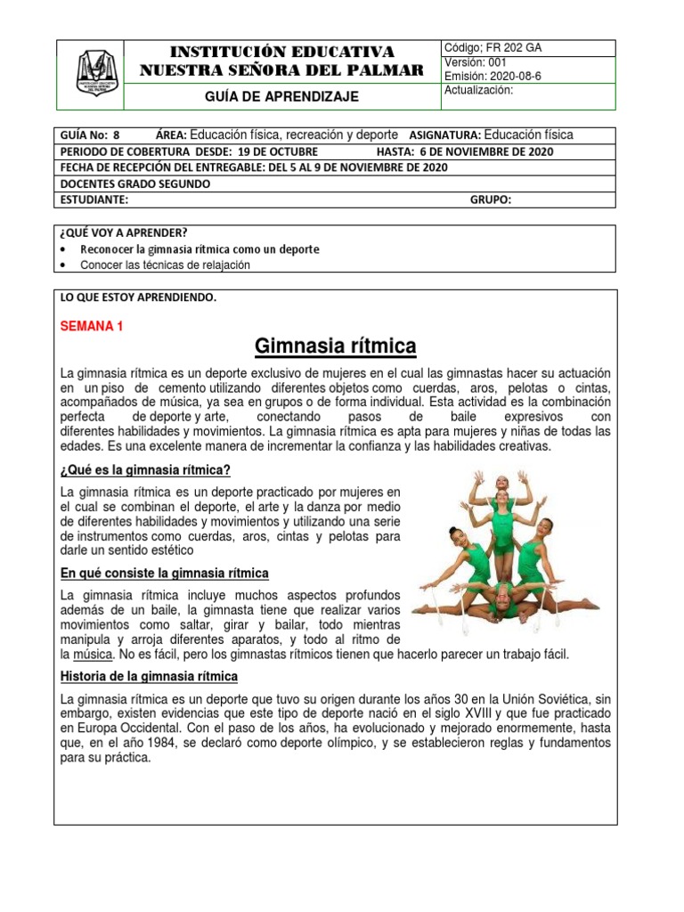 2 Educacion Fisica Grado Segundo | PDF | Masaje | Gimnasia