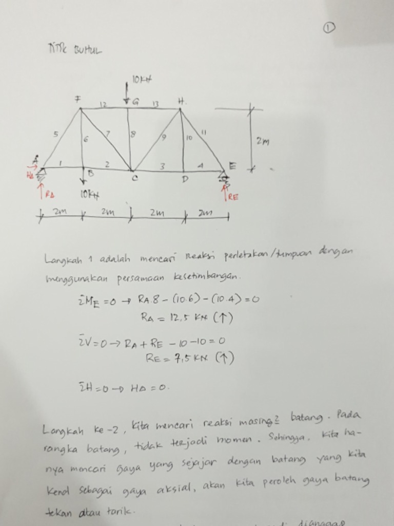 Contoh Titik Buhul | PDF