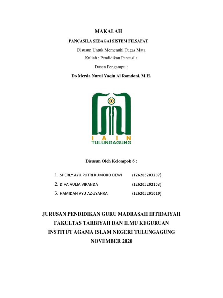 Makalah Pancasila Filsafat Final | PDF | Sains & Matematika