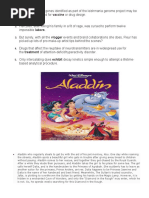 Aladdin (Script For The Full Musical Performance) | PDF | Leisure