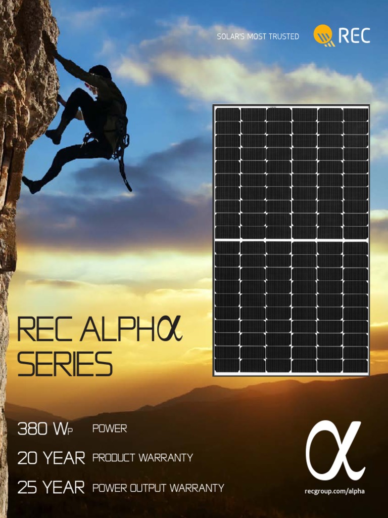 REC Alpha Solar Panel Specifications | PDF | Physical Quantities ...
