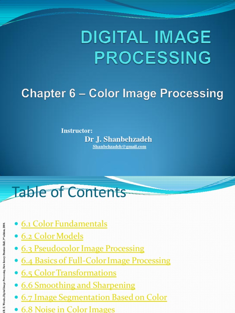 Chapter 6 - Color Image Processing | PDF | Rgb Color Model | Hue