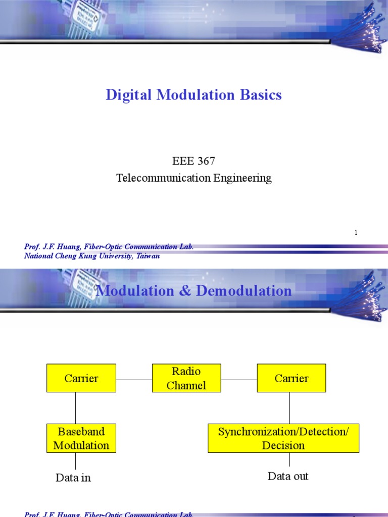 Chap13 Digital Modulation Techniques1 | PDF | Modulation | Frequency ...