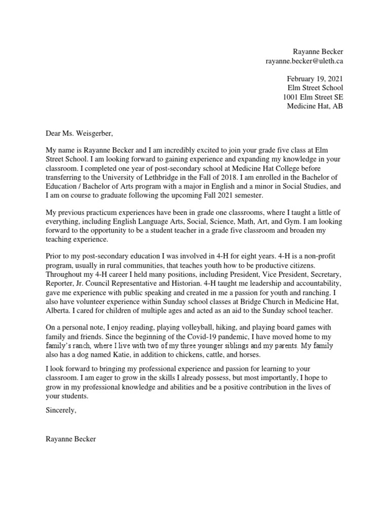 Introduction Letter ps2 | PDF | Sunday School | Teachers