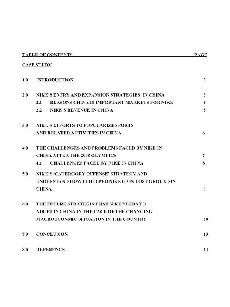 Nike Case Study | PDF