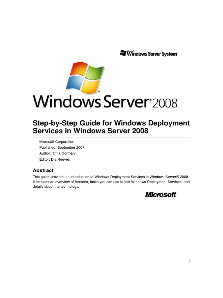 Step-by-Step Guide For Windows Deployment Services in Wind | PDF ...