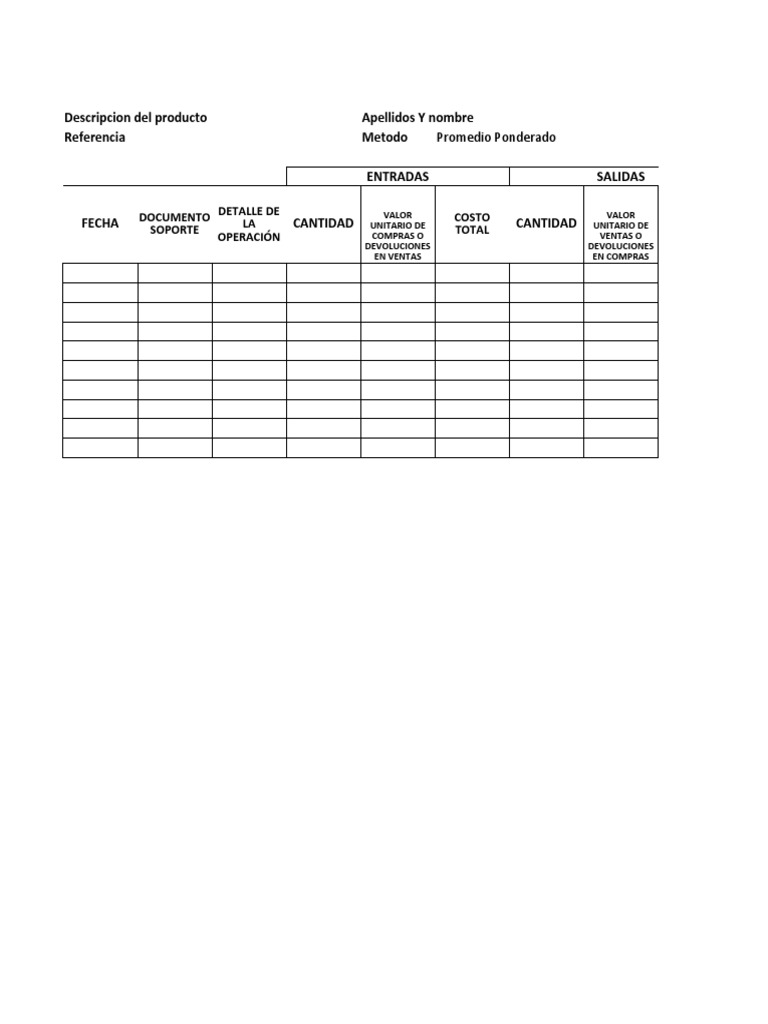 Kardex Metodo Peps - Felipe Bravo | PDF