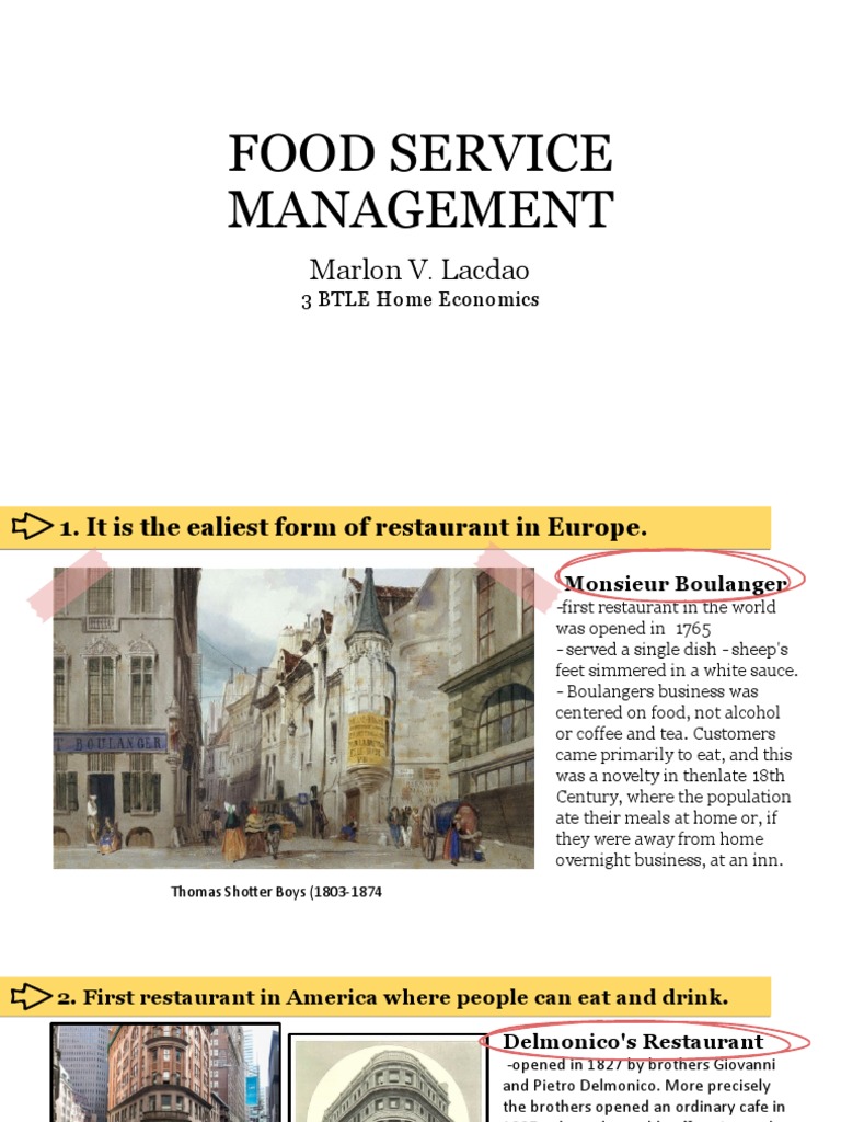 Food Service Management | PDF | Waiting Staff | Restaurants