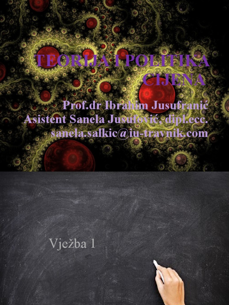 V01 - Pojam Trzisne Cijene I Robe I Teorija Cijena - 100517 | PDF