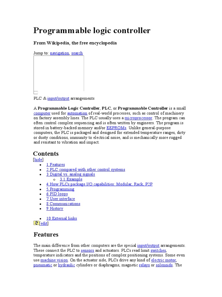 Programmable Logic Controller | PDF | Programmable Logic Controller ...