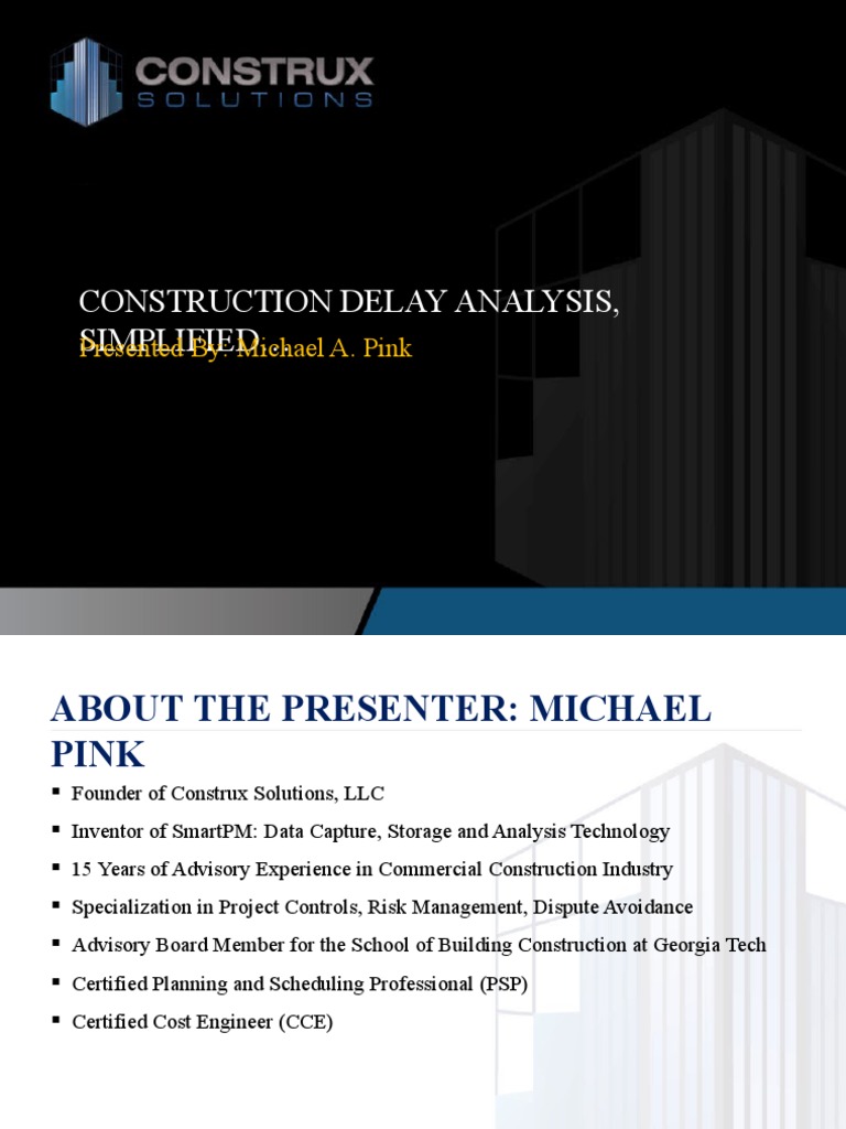 Simplified Construction Delay Analysis | PDF | Computing | Business