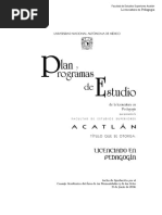 Plan Pedagogía 2016: Enfoque Holista | PDF | Plan de estudios | Pedagogía