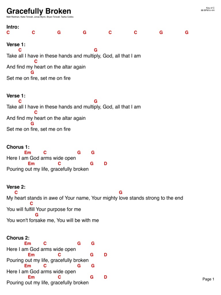 Gracefully Broken | PDF | Song Structure