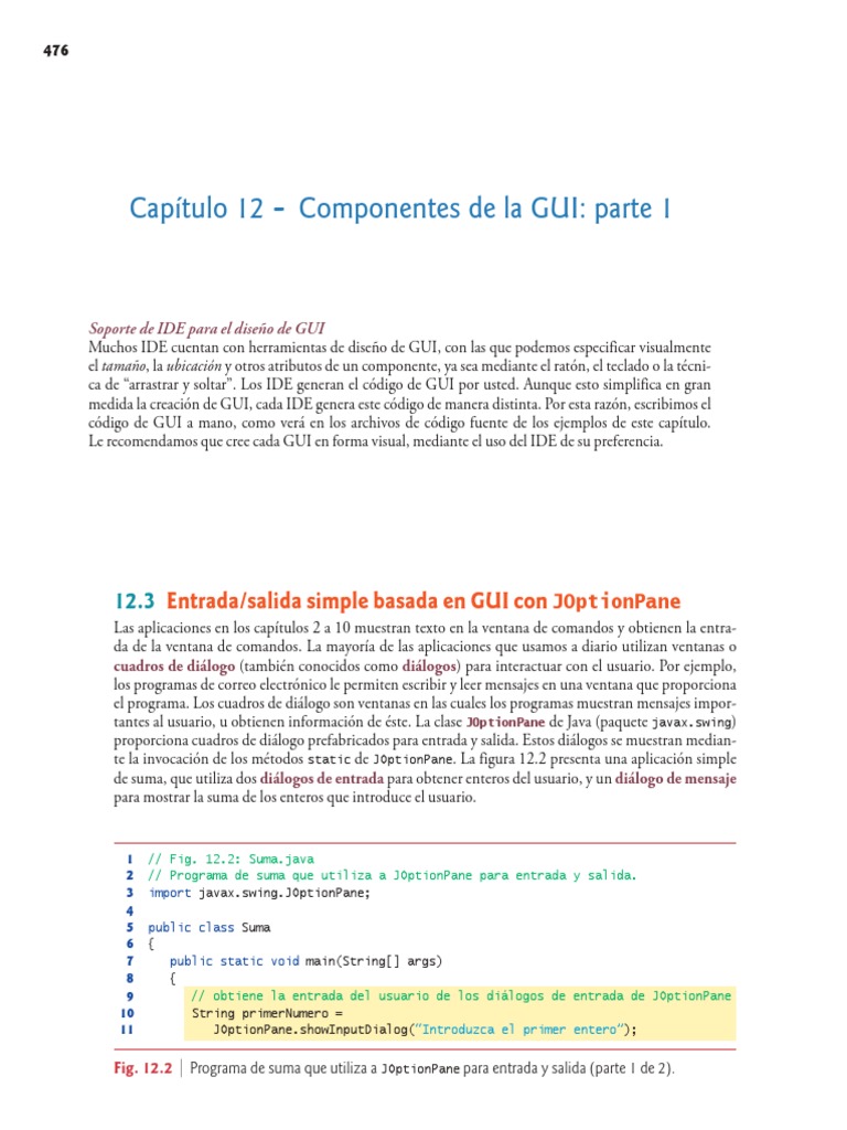 Tema12-GUI Java | PDF | Ventana (informática) | Java (lenguaje de programación)