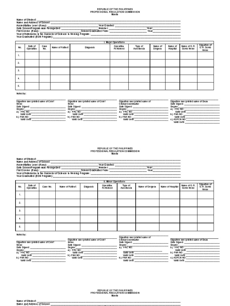 PRC Case Form for Nursing Students- downloaded from NursingCrib.Com ...