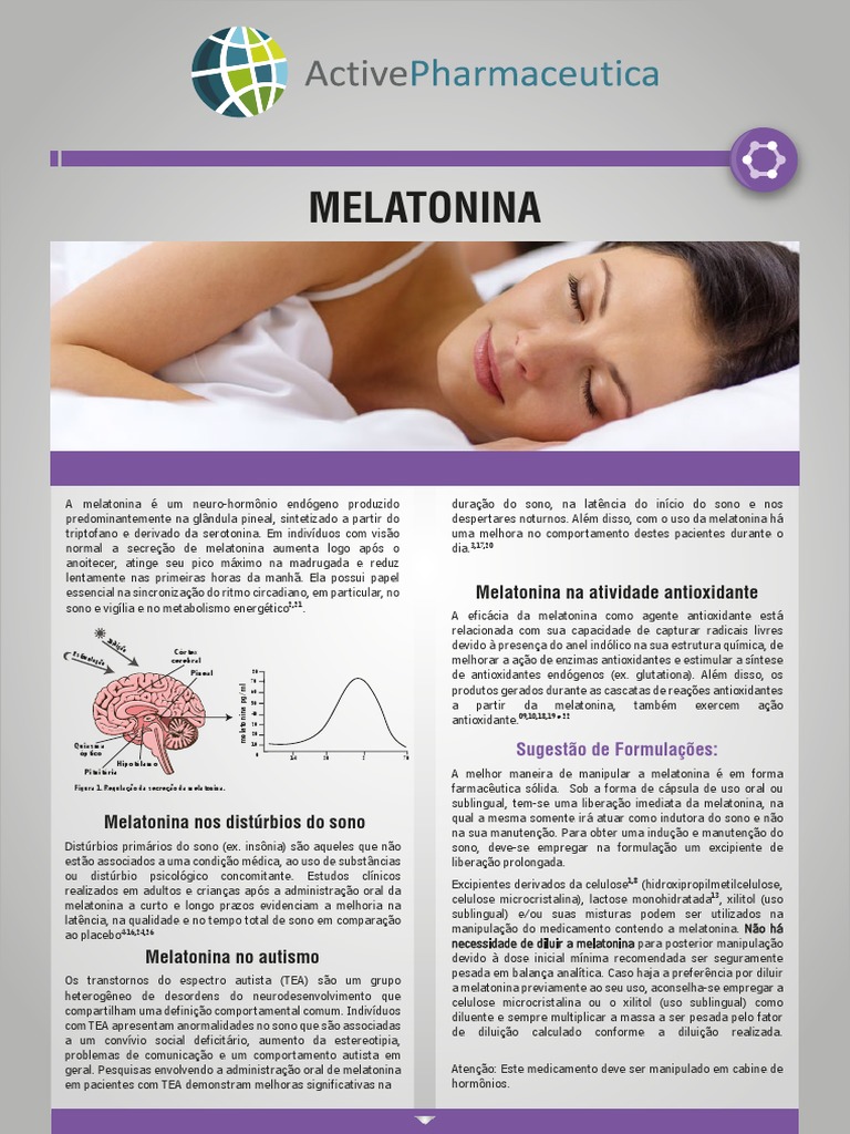 Melatonina (Active Pharmaceutica) | PDF | Fisiologia | Remédio