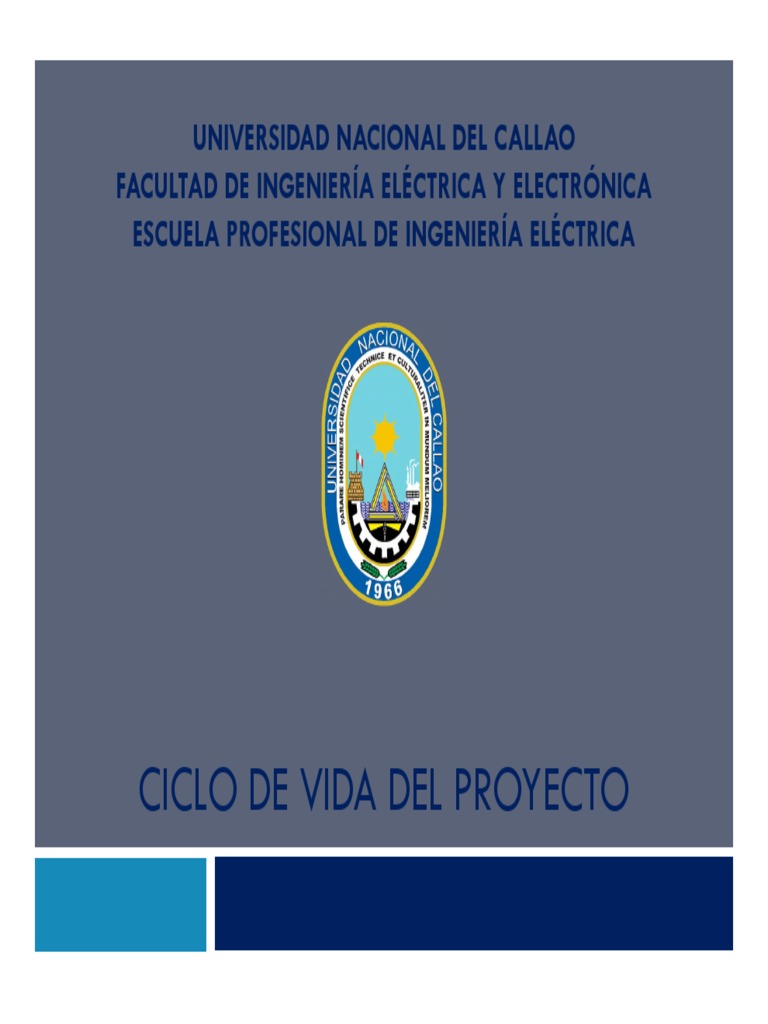 Ciclo De Vida De Un Proyecto Pdf Evaluación Del Ciclo De Vida