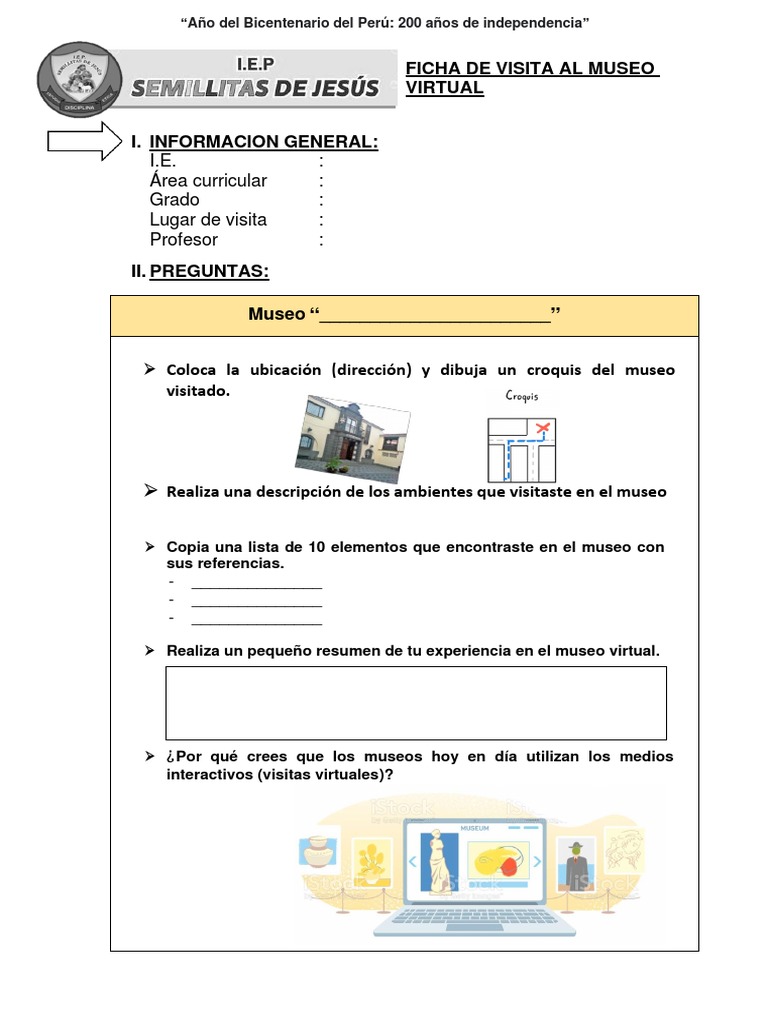 Plantilla Visita Al Museo Virtual | PDF | Ciencias sociales