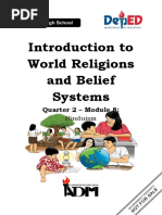 Introduction To World Religions and Belief Systems: Quarter 2 - Module ...