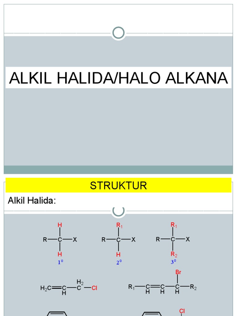 Struktur dan Reaksi Alkil Halida | PDF