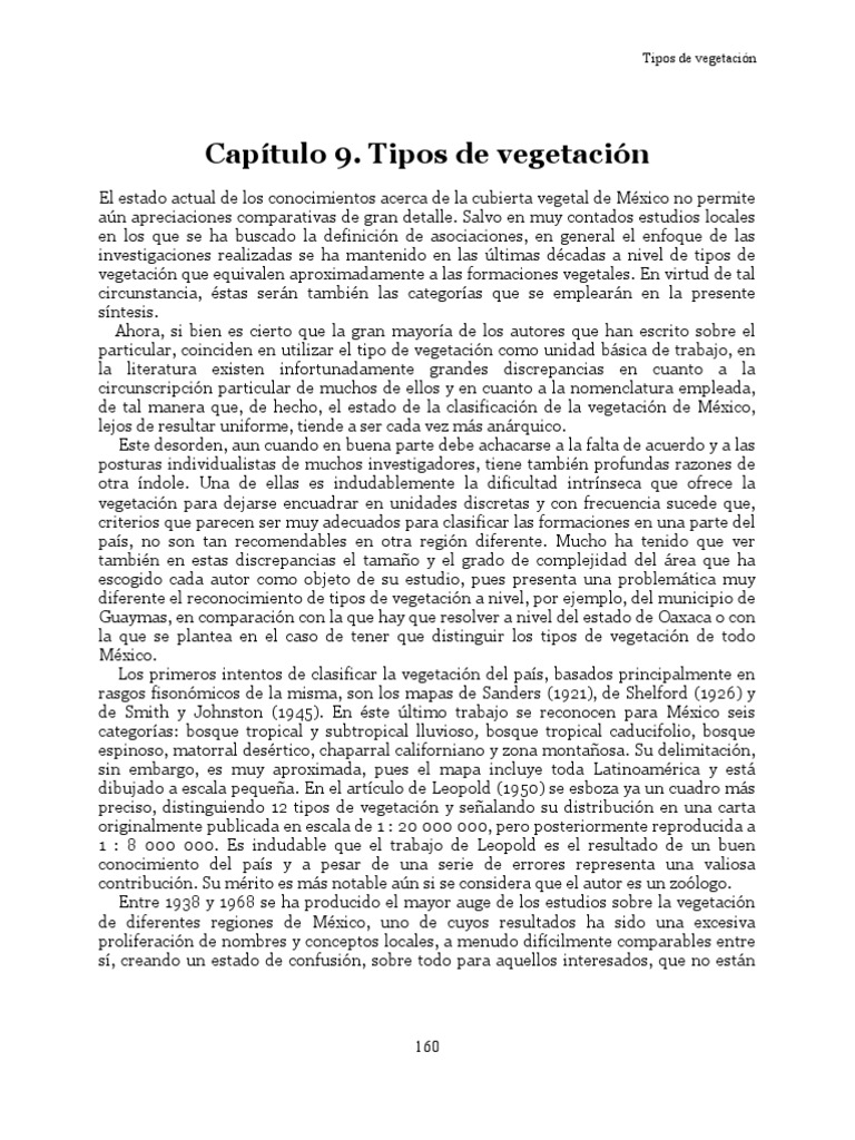 VEGETACION DE MEXICO - Jerzy Rzedowski Parte 4 | PDF | Selva | Zona ...
