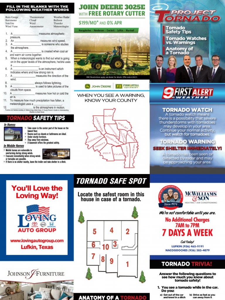 Tornado Safety and Alerts Guide | PDF