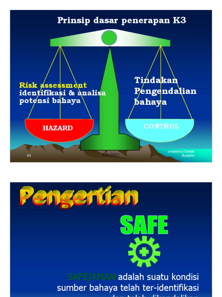 Prinsip Dasar Penerapan K3: Risk Assessment | PDF
