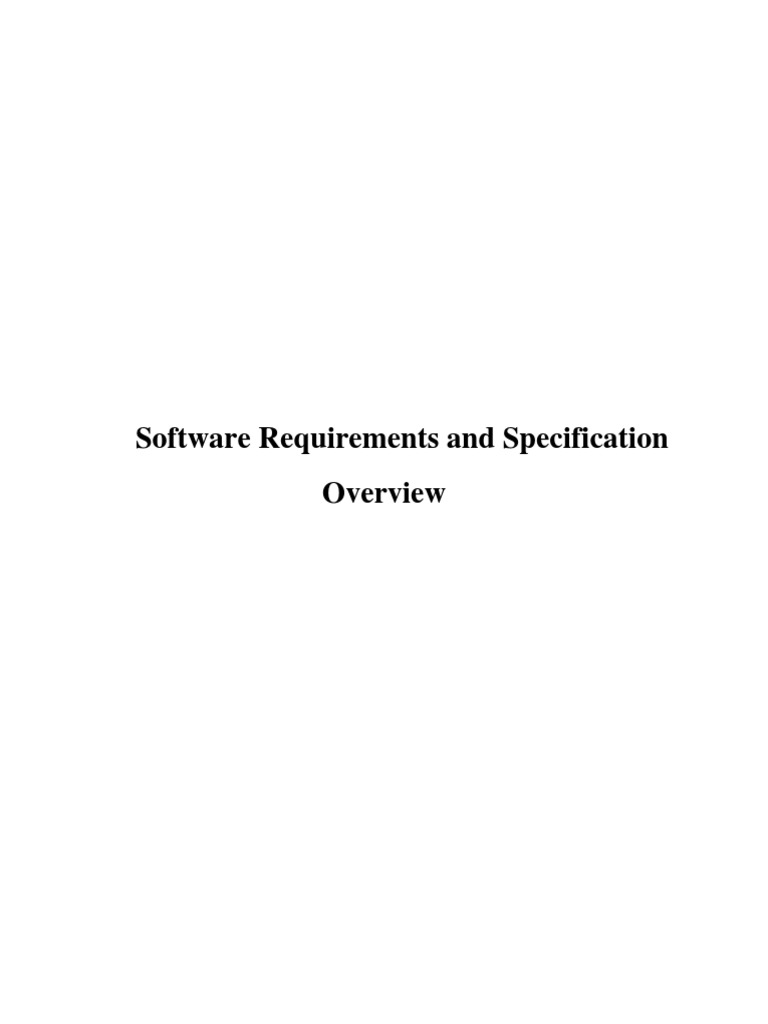 CS510 Software Requirements and Specification by SA | PDF | Use Case | Conceptual Model