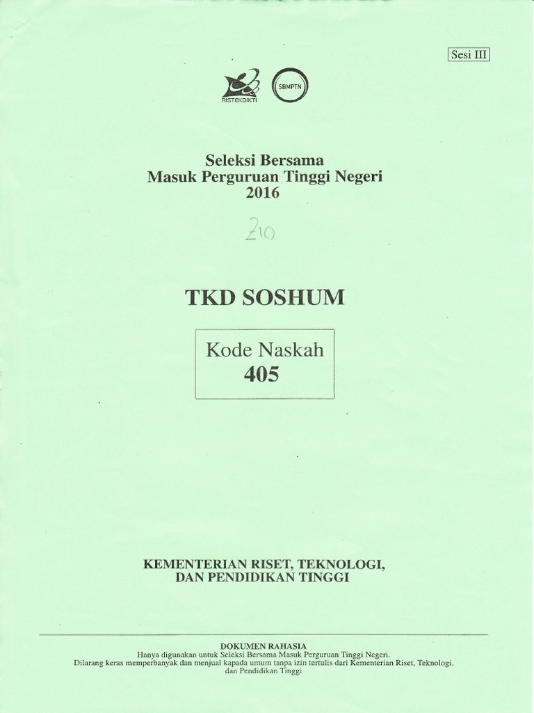 Soshum 405 | PDF