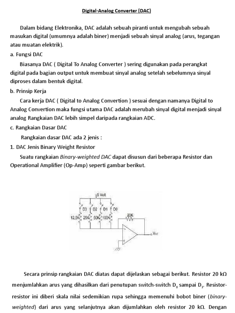 Dac & Adc | PDF | Metode & Bahan Ajar | Komputer