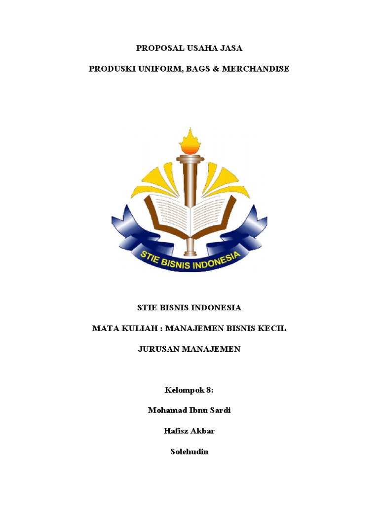 Cover Proposal Usaha Jasa | PDF