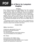 Analysis of Berry by Langston Hughes | PDF