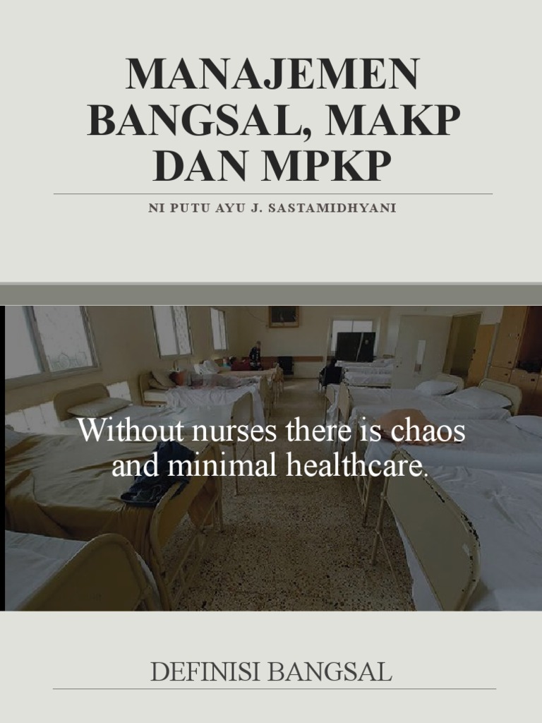 Manajemen Bangsal dan MPKP | PDF