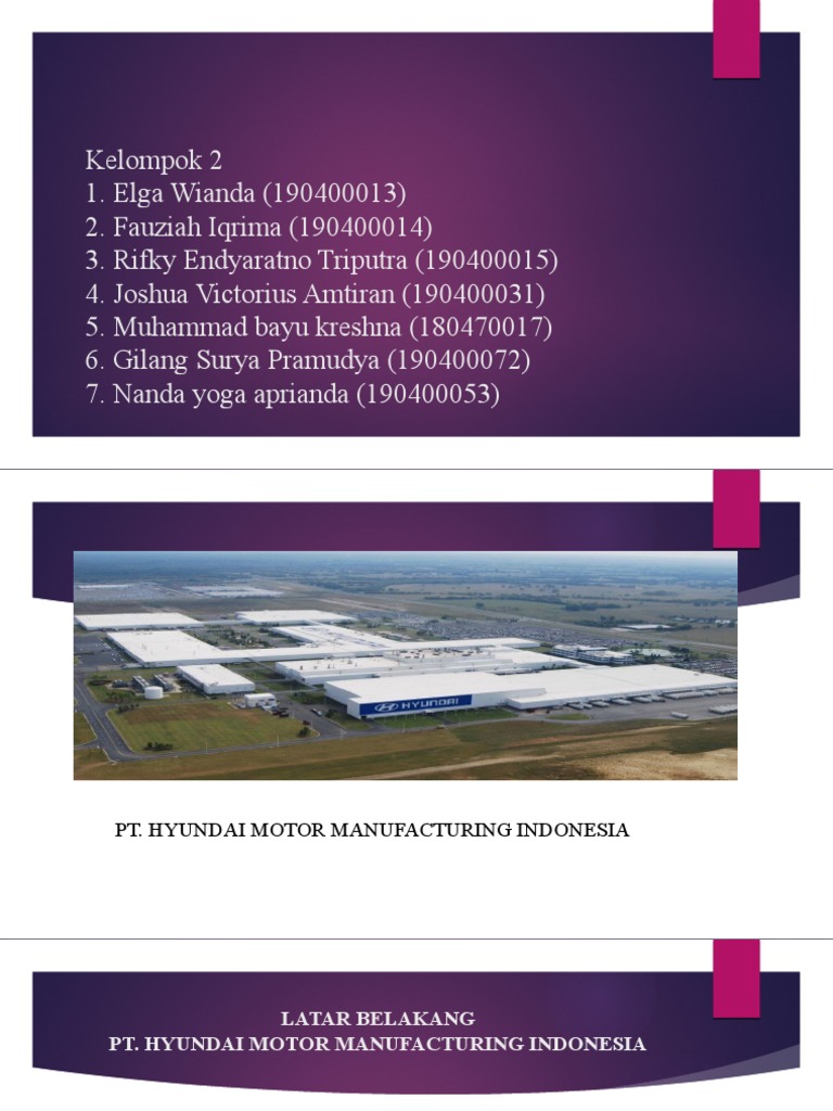 Profil PT Hyundai Motor Manufacturing Indonesia | PDF | Bisnis