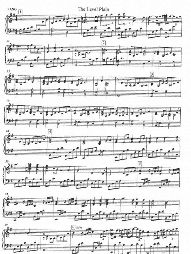The Level Plain 1 | PDF