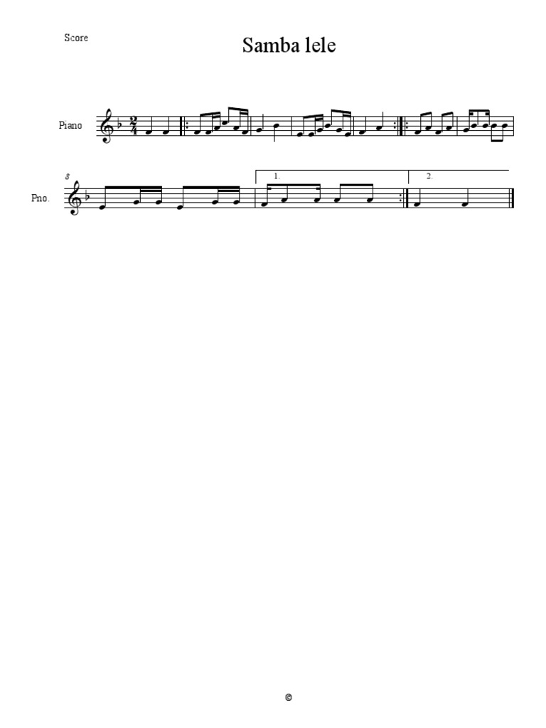 Samba Lele F | PDF