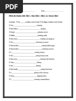 Like-Likes Worksheet | PDF