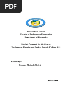 Module in Comparative Economic Development Planning Topic 1 Final No ...