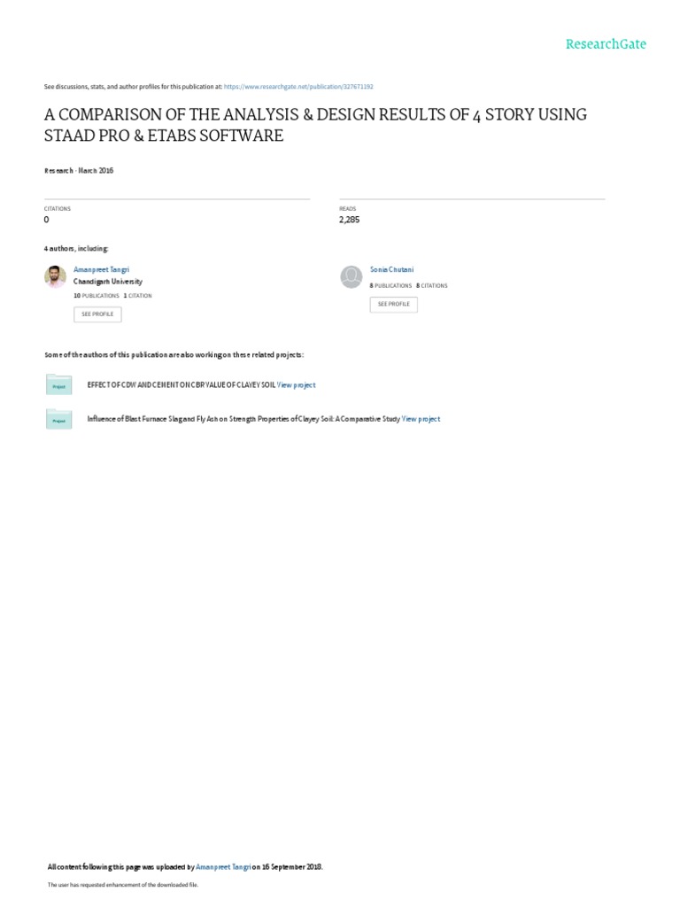 A Comparison of The Analysis Design Results of 4 S | PDF ...