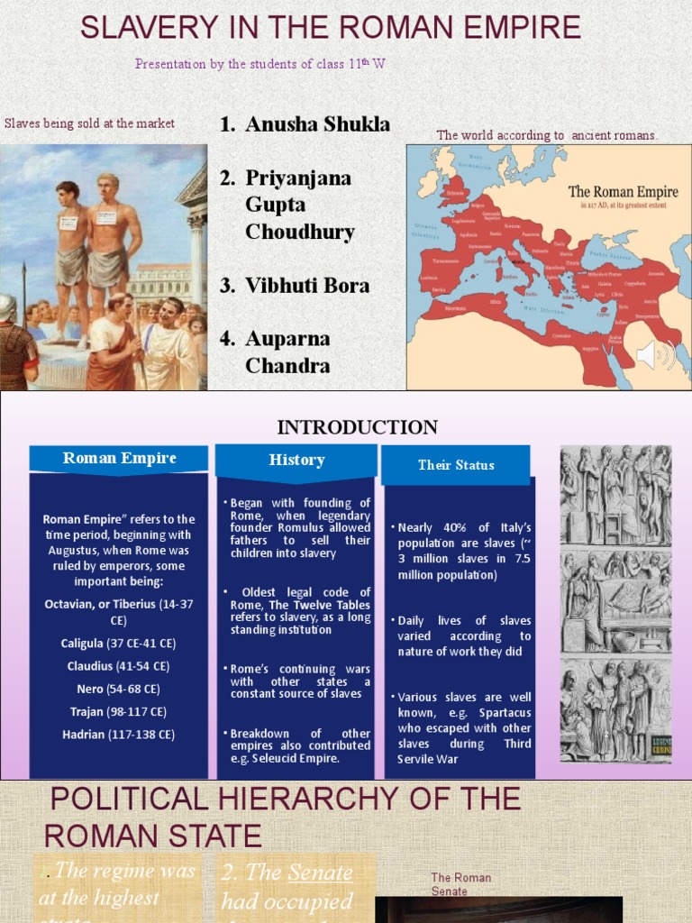 Slavery in The Roman Empire | PDF | Punic Wars | Roman Empire
