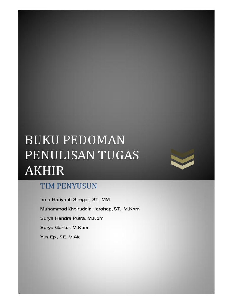 Pedoman Penulisan Tugas Akhir 2020 | PDF | Komputer