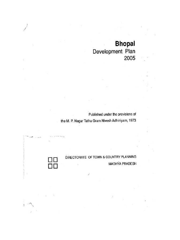 Bhopal Master Plan 2005 English | PDF