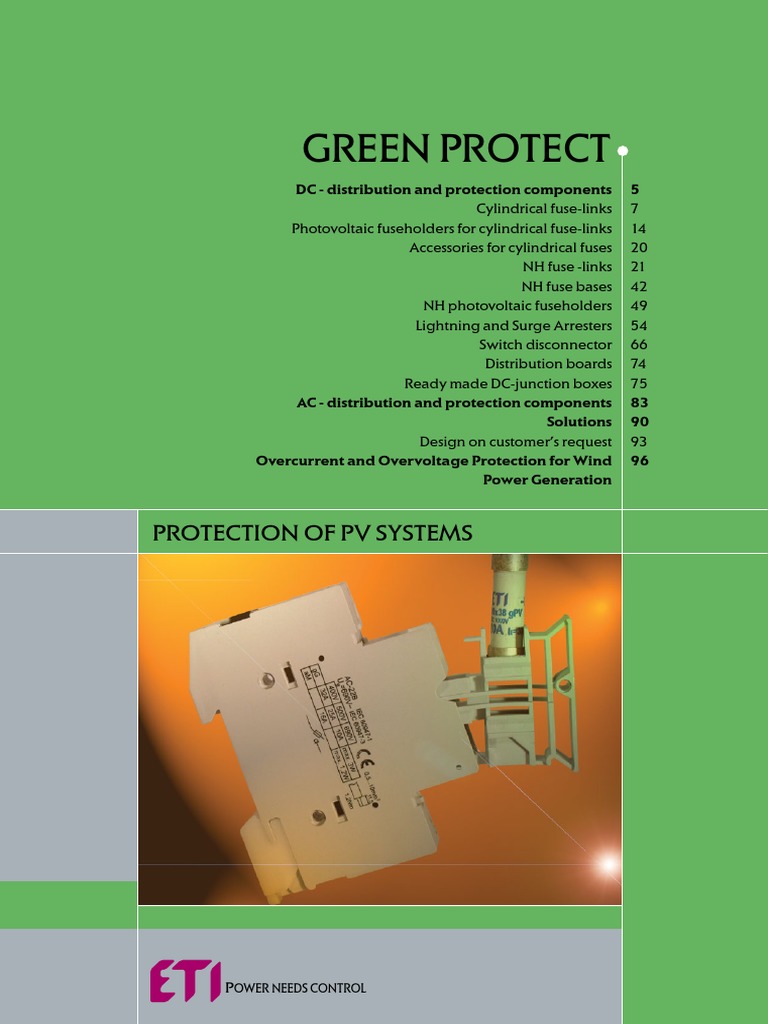 ETI Green Protect 2019 | PDF | Photovoltaic System | Fuse (Electrical)