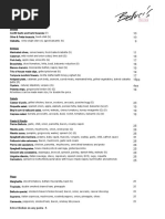 Picca Steakroom Menu Overview | PDF | Pasta | Sauce