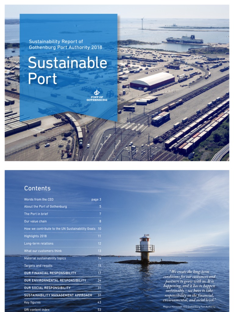 Sustainable Port 2018 | PDF | Sustainability | Sweden