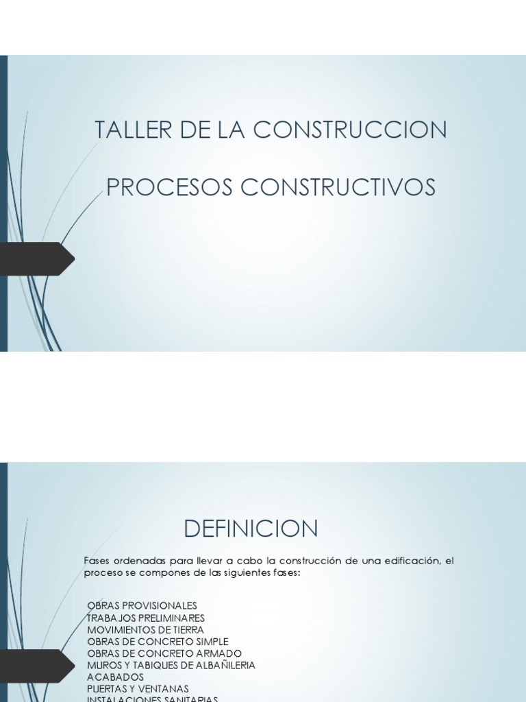 Procesos Constructivos | PDF | Fundación (Ingeniería) | Hormigón