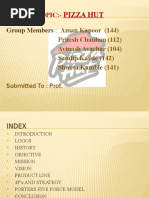 Pizza Hut (Mission, Vision, Values) | PDF