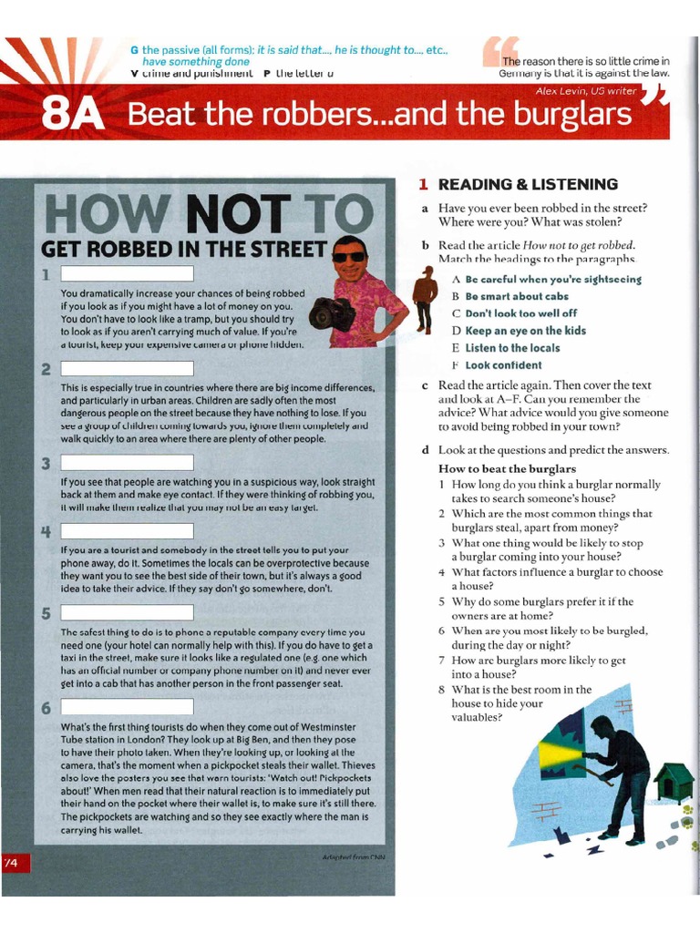 Student Book Unit Unit 8 (Upper Intermediate) | PDF