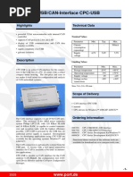 CANcaseXL DataSheet en | PDF | Usb | Device Driver